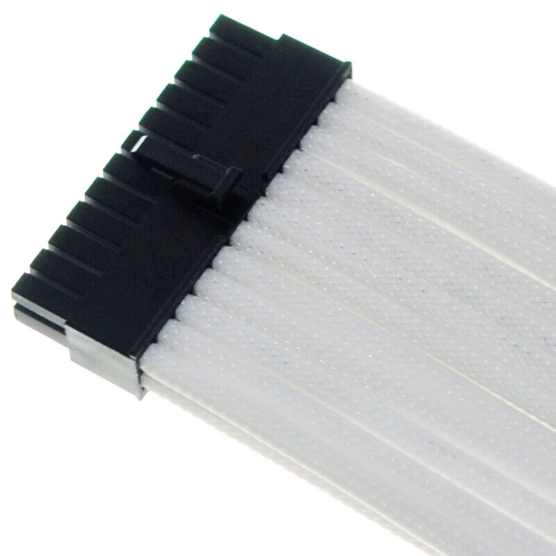 24-pin ATX Motherboard 30cm Pink Sleeved Extension + Cable Combs for ...