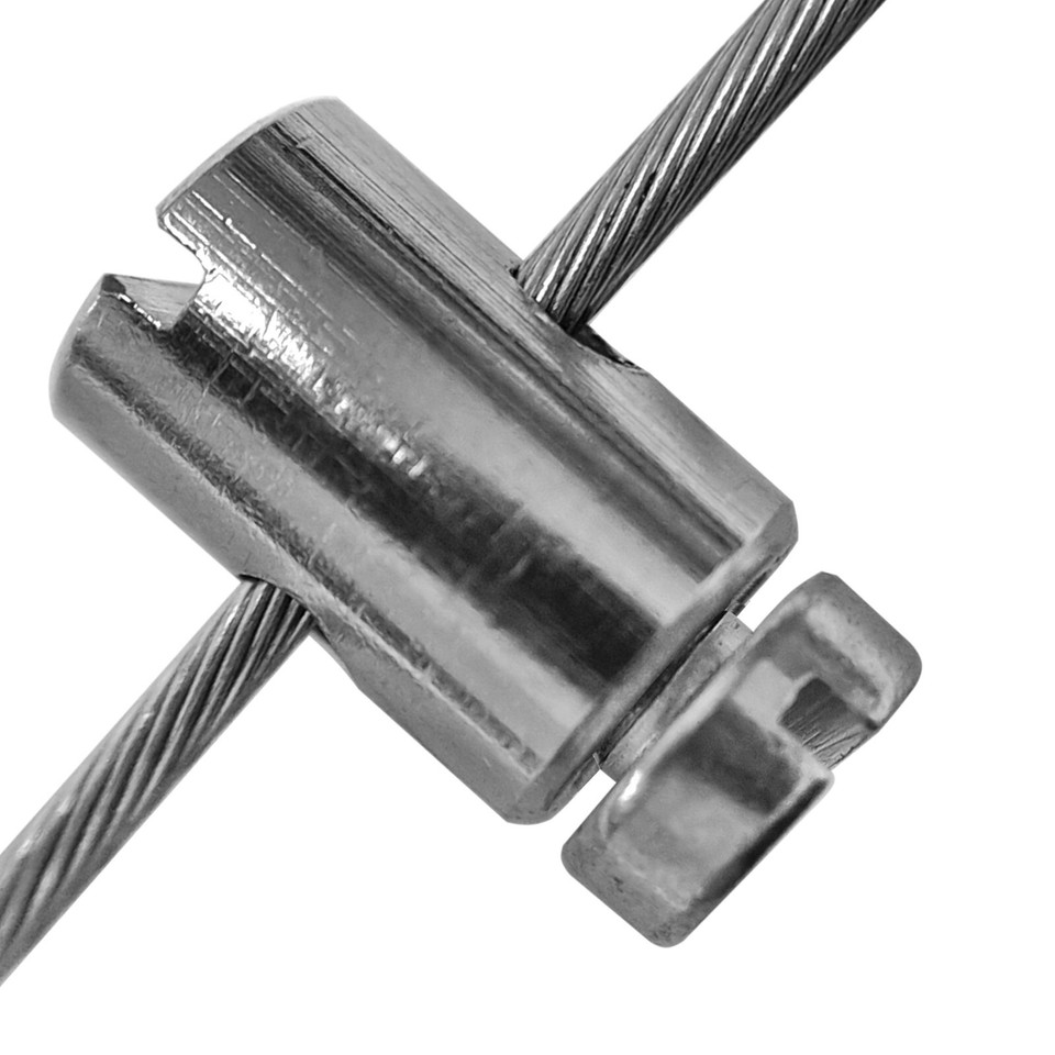 2x Universal Adjustable Cable Barrel Clamp Adjuster Bike Motorcycle ...