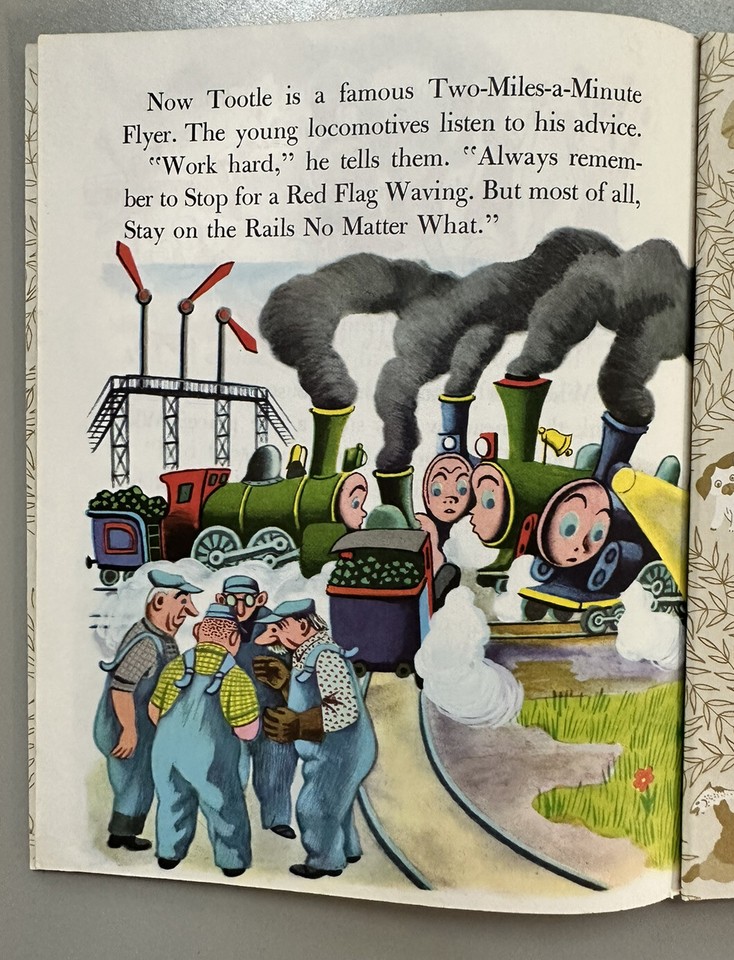 Vintage 1945: Little Golden Book: TOOTLE by Gertrude Crampton and ...