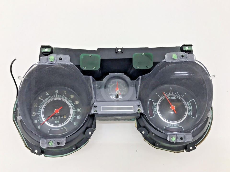 1969 Chevelle Gauge Cluster Malibu Clock Instrument Panel Dash Bezel El ...