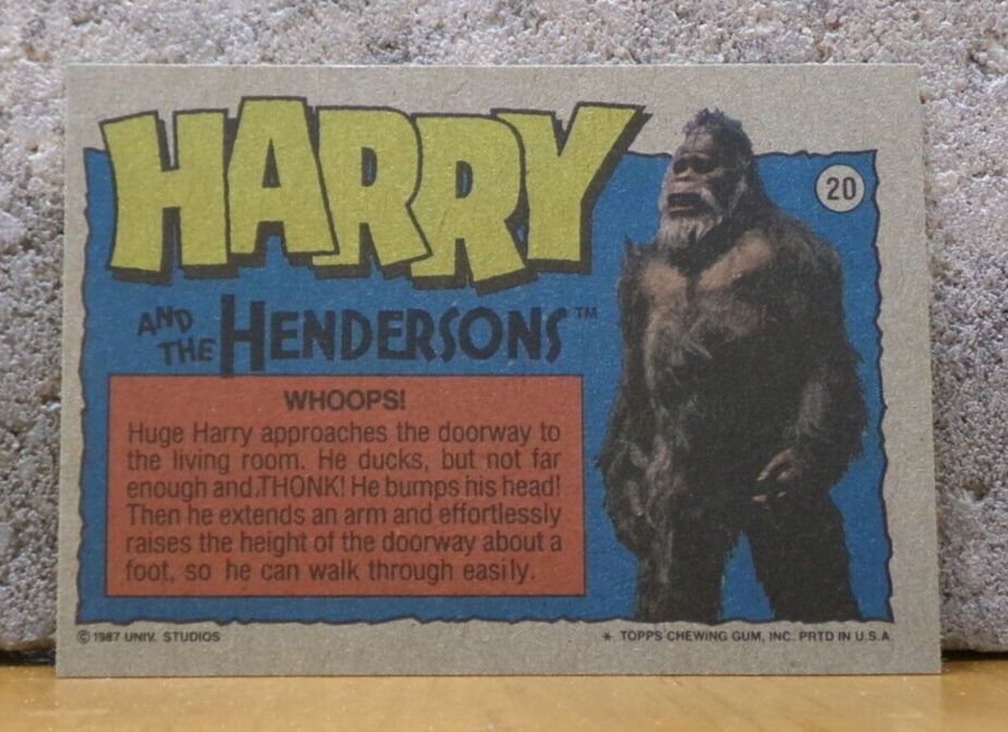 COOL TOPPS HARRY AND THE HENDERSONS TRADING CARD - WHOOPS! | eBay