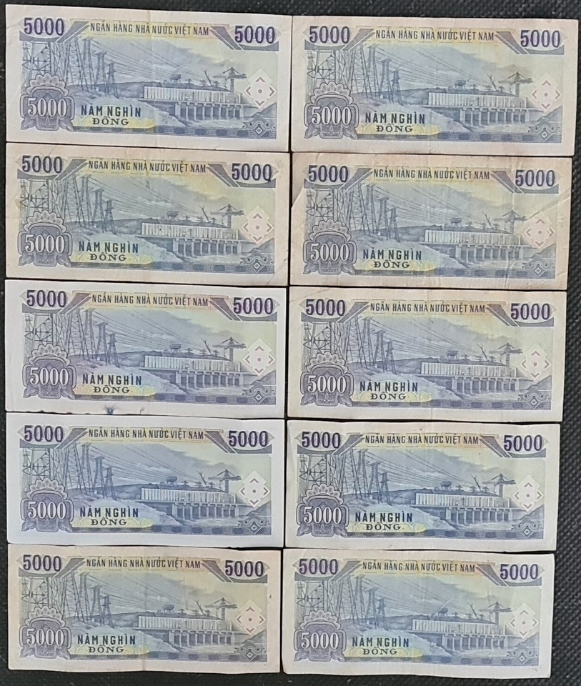 10 Vietnam 5000 Dong Banknotes | eBay Australia
