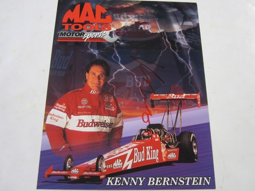 NHRA 96 Autographed Kenny Bernstein Bud King T/F Dragster Drag Racing ...