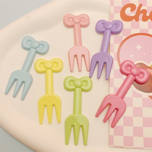 10Pcs Creative Cute Fruit Fork Recyclable Portable Fruit Pick Snack ...