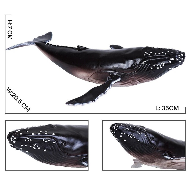 Humpback Whale Sea Animal Toy PVC Action Figure Doll Kids Toys Party ...
