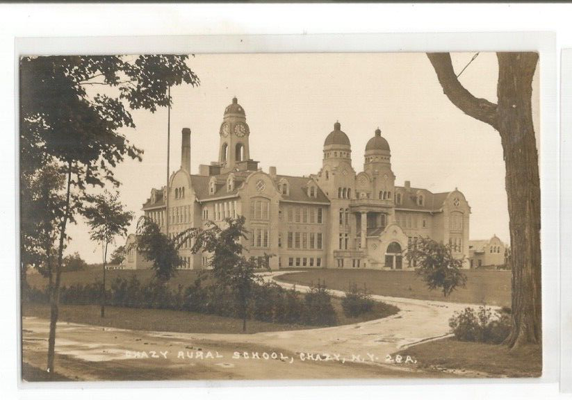 RPPC CHAZY AURAL SCHOOL CHAZY NEW YORK REAL PHOTO POSTCARD | eBay