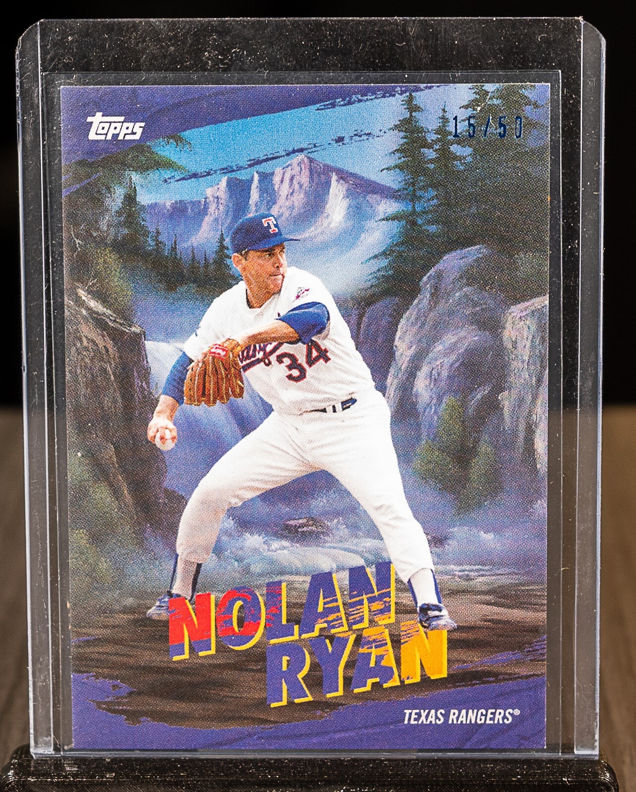 Nolan Ryan 2023 Topps X Bob Ross Joy of Baseball Painting Corners | eBay