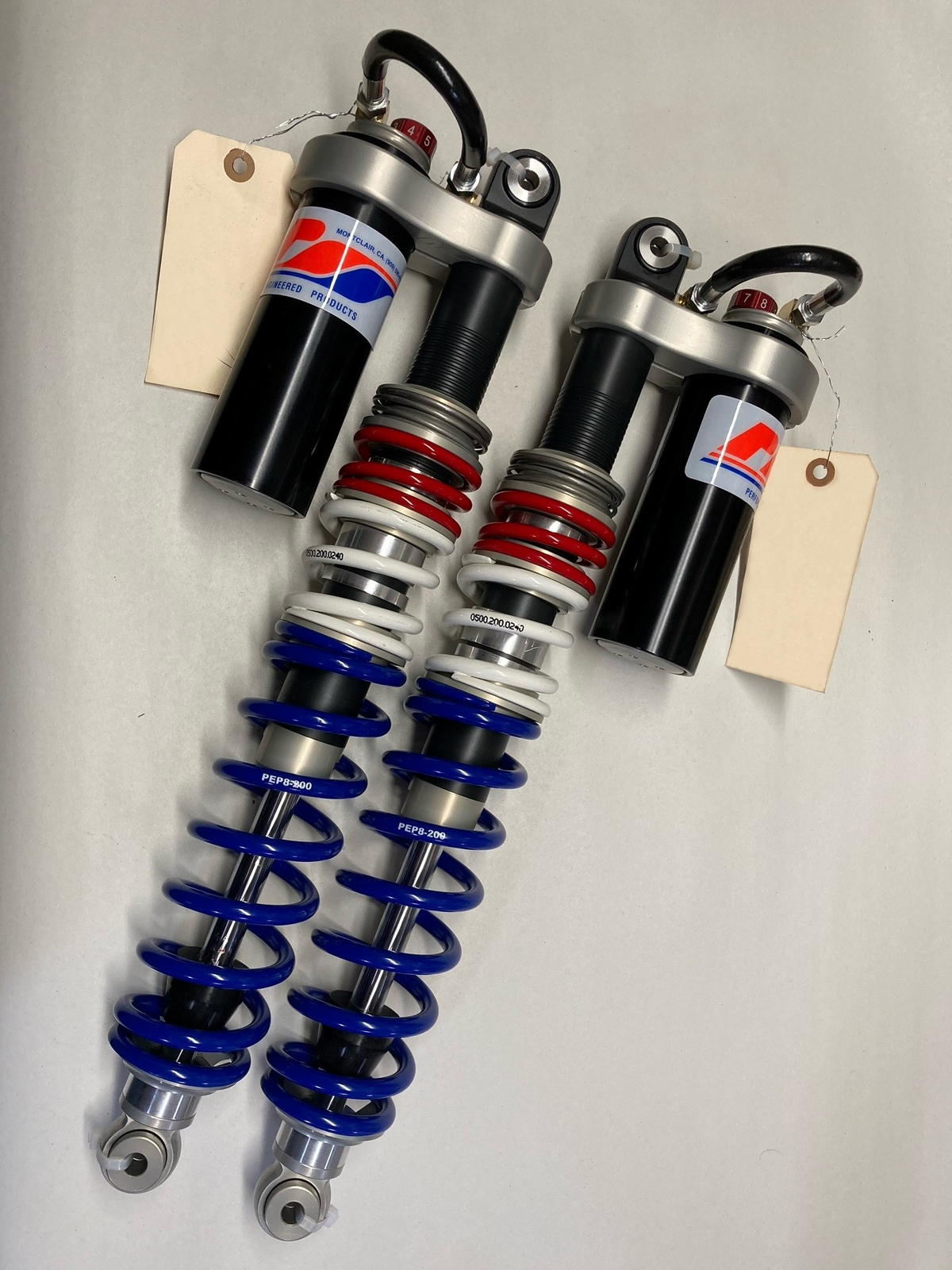 Yamaha YFZ450R YFZ 450R PEP LTD Mass Piggyback Front Shocks NAR 8 Click ...