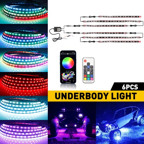 RGB Dreamcolor Car LED Lights Underglow Music Bluetooth APP Remote ...