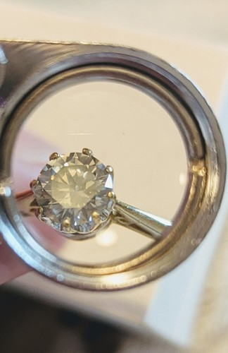 1.0 Carat Natural Diamond Engagement Ring 18ct Gold Size P | eBay UK