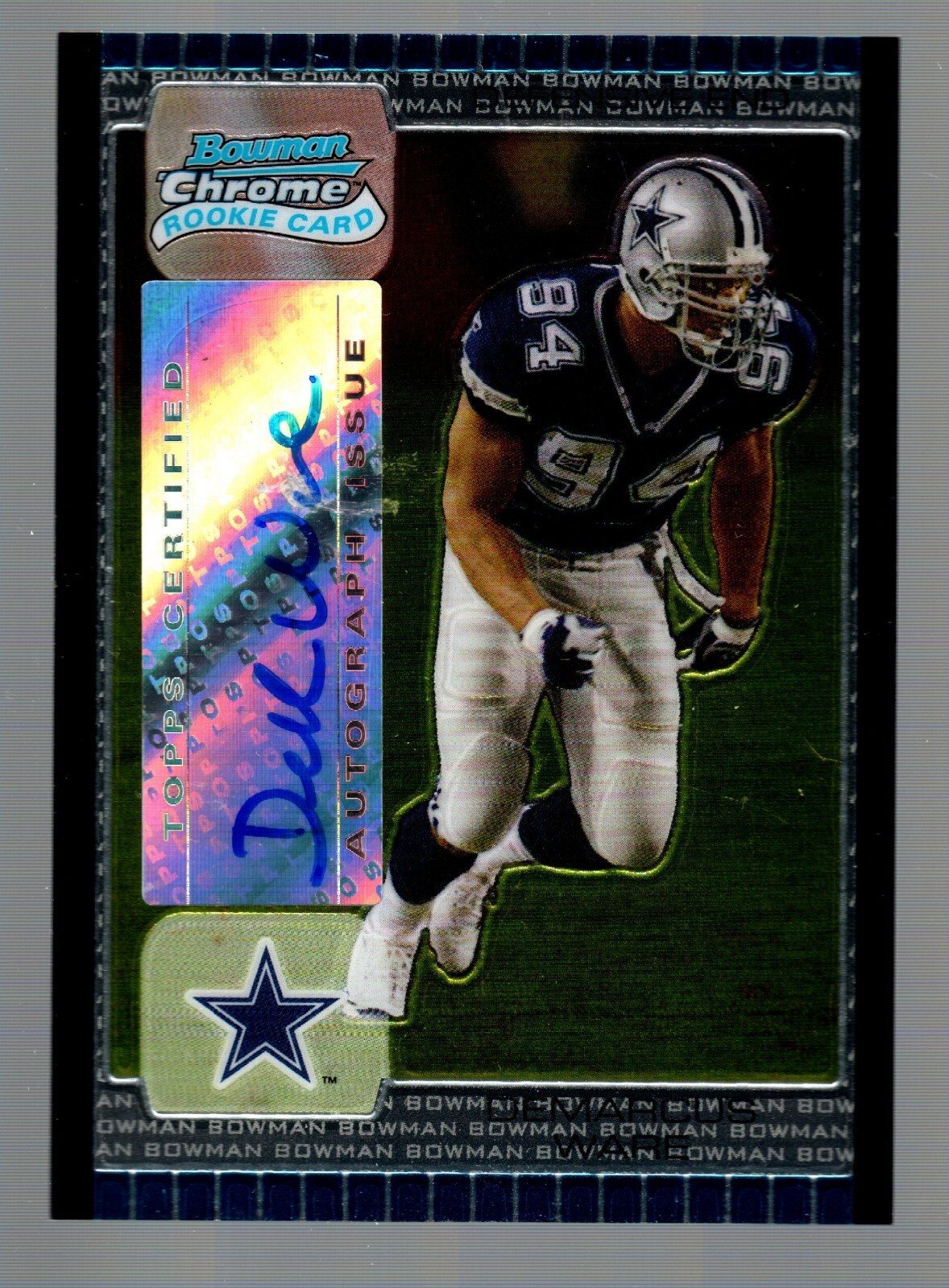 2005 Bowman Chrome #254 DeMarcus Ware RC Autograph | eBay