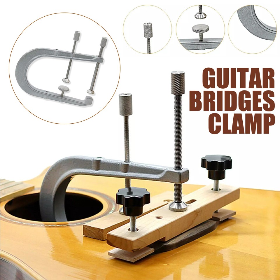Acosutic Guitar Bridges Clamp Alloy Fixture Clip for Guitar Maker ...