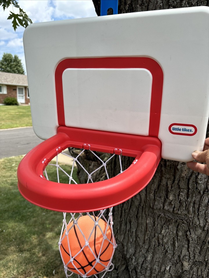 Little Tikes Attach 'n Play Basketball Hoop Hangs On Or Over Door | eBay