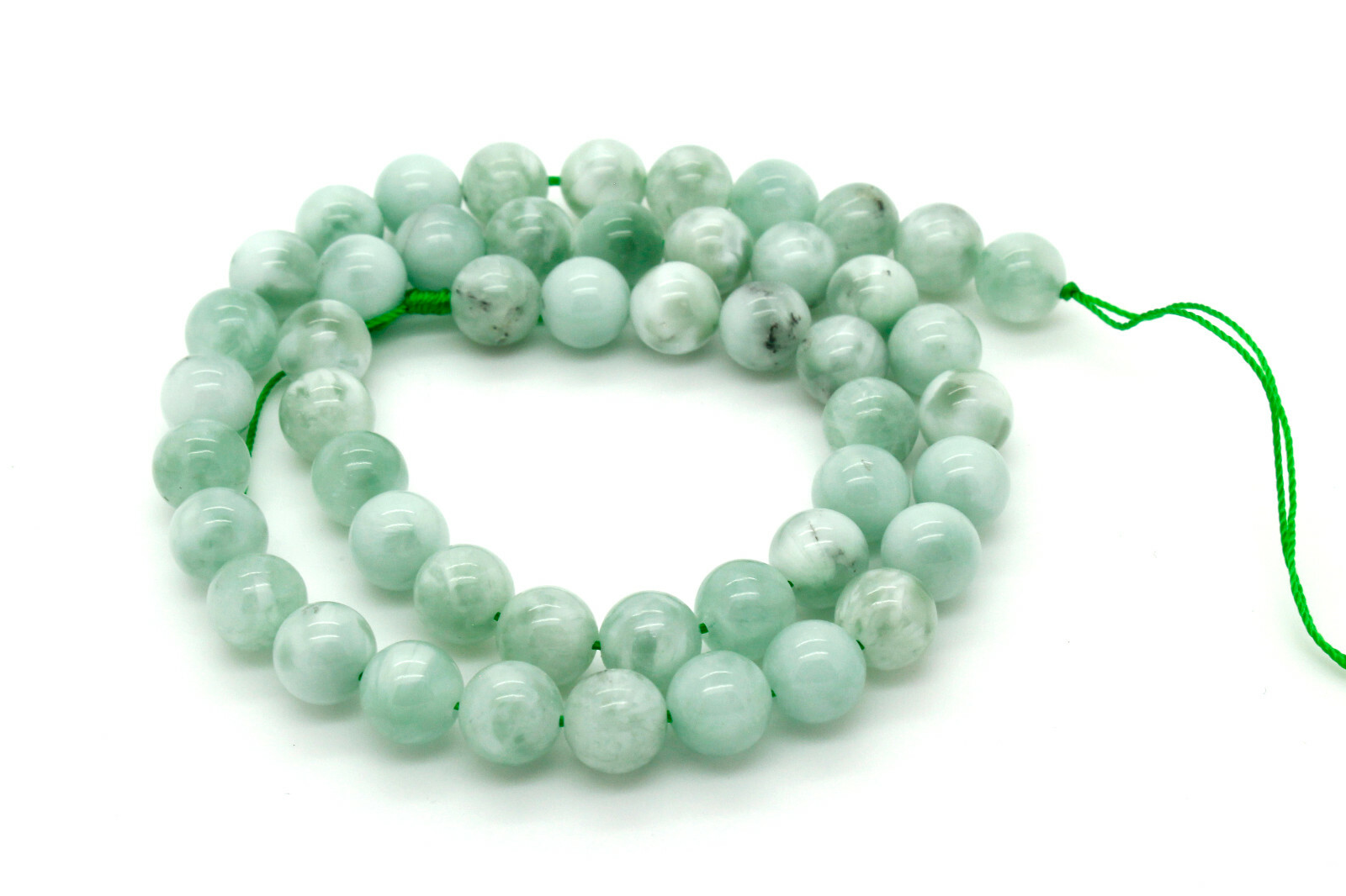 Natural Angelite, Green Angelite Smooth Round Sphere Gemstone Beads ...
