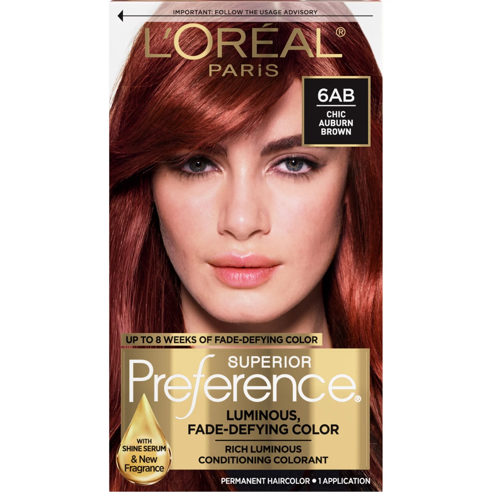 L'Oréal Paris Superior Preference Hair Color Dye Cream , 6AB Chic ...