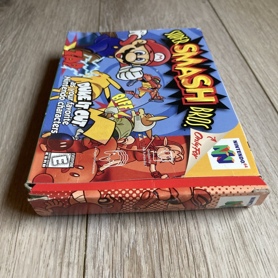 BOX ONLY Super Smash Bros box Nintendo 64 Authentic N64 No Game | eBay