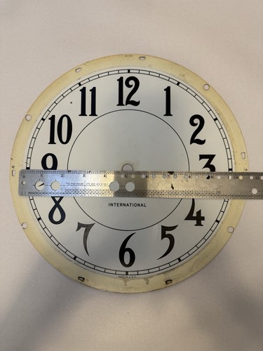 Antique International Time Recording Co ITR Wall Clock Dial Replacement ...
