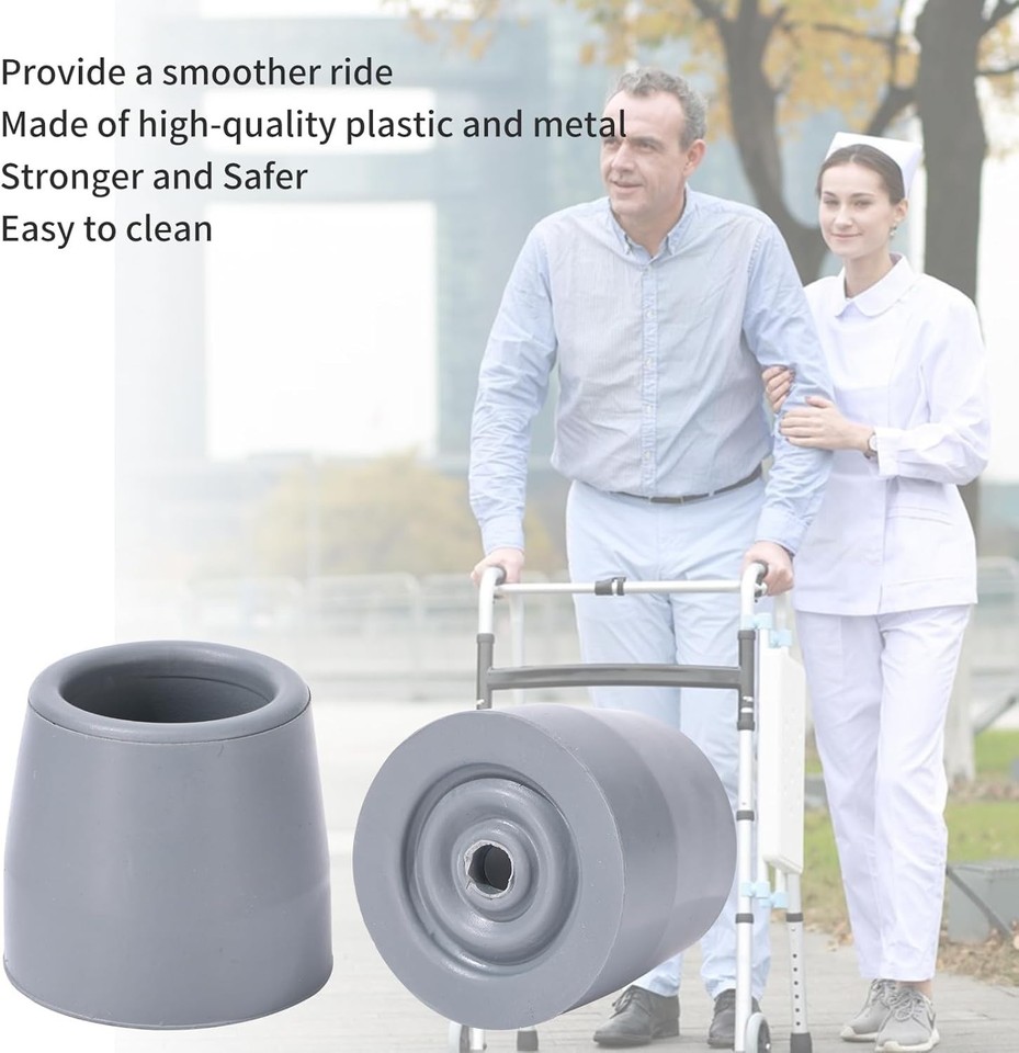 4PCS 1-1/8" Walker Rubber Tips | Heavy Duty Replacement Feet for ...