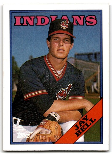 1988 Topps Baseball Card Jay Bell Rookie Cleveland Indians #637 | eBay