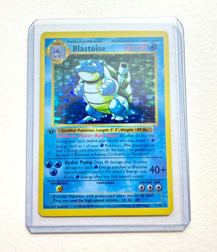 Pokémon TCG *1st Edition* 1999 - Blastoise Base Set 2/102 Holo Rare ...