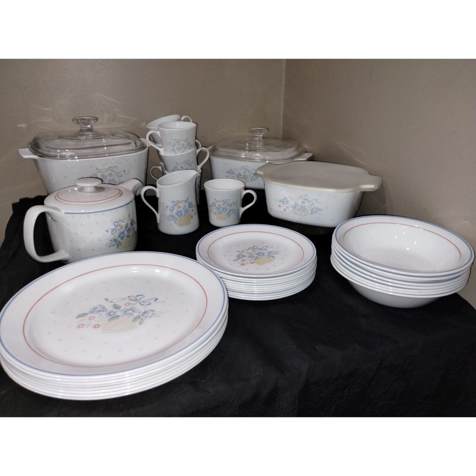 Corning Ware & Corelle Country Cornflower. Various Pieces | eBay