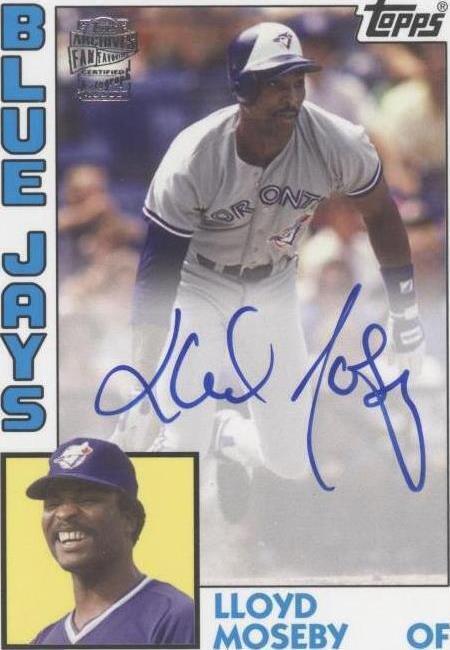 2013 Topps Archives - Fan Favorites Autographs Lloyd Moseby #FFA-LMO ...