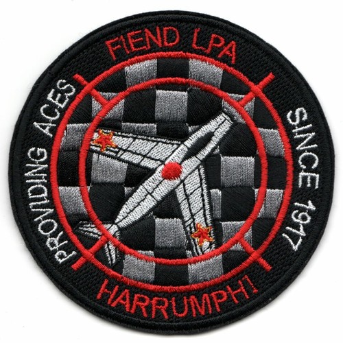 4" USAF Air Force 36FS Fiend Aces Black Gray Osan AB Korea Embroidered ...
