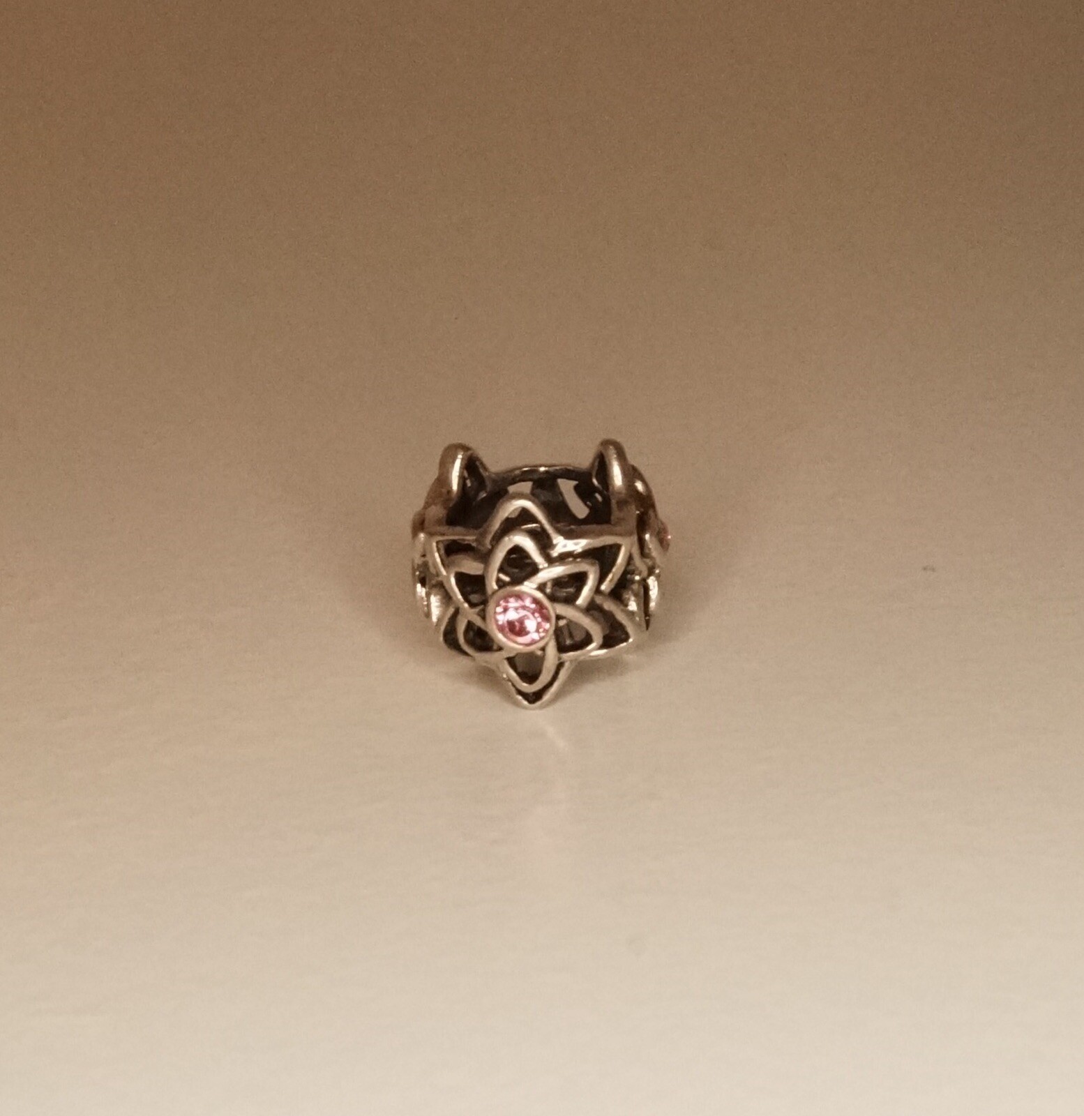 Chamilia CHAM Sterling Silver Pink Swarovski Crystal Star Flower ...