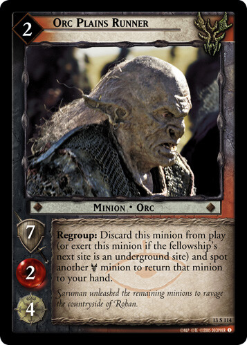 LOTR: Orc Plains Runner [Ungraded] Bloodlines Lord of the Rings TCG ...