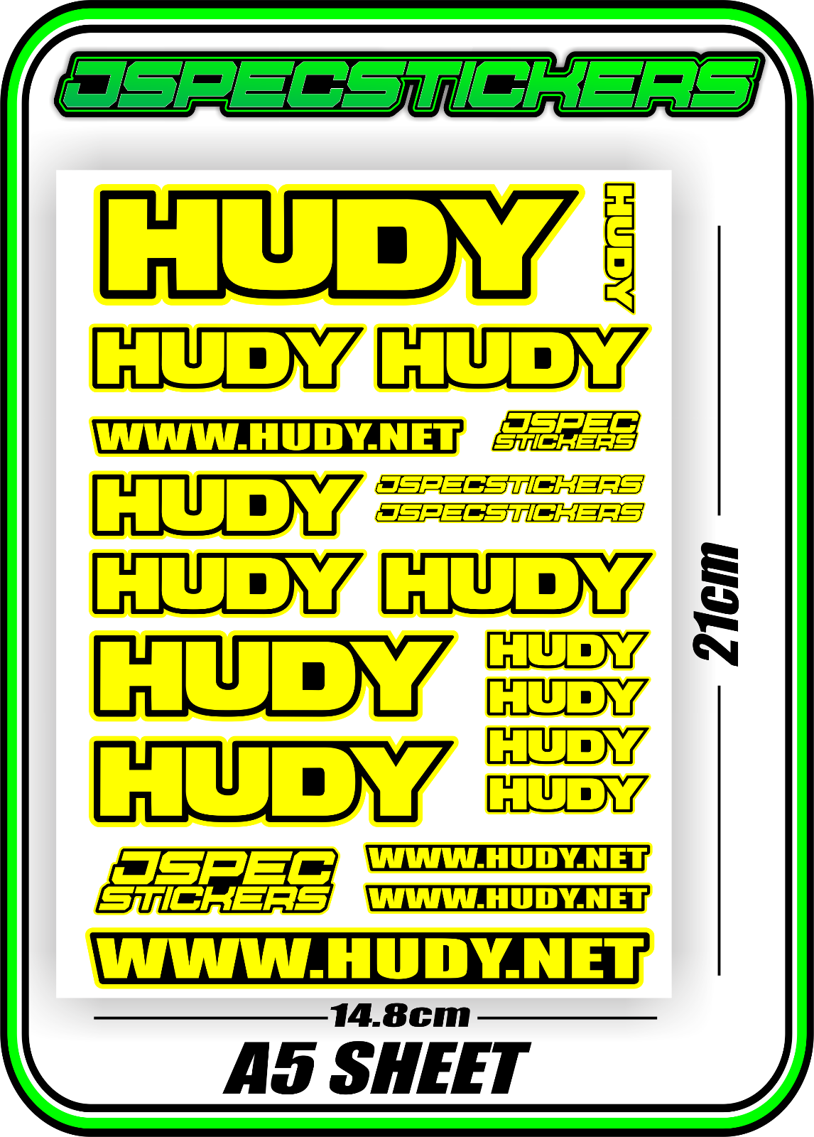 HUDY TOOLS SETUP STICKERS XRAY RC BUGGY CAR DECAL 1/10 1/8 JSPEC ELEC ...