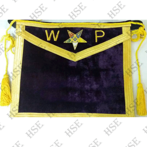 HAND EMBROIDER MASONIC OES WORTHY PATRON / MATRON APRON-HSE | eBay