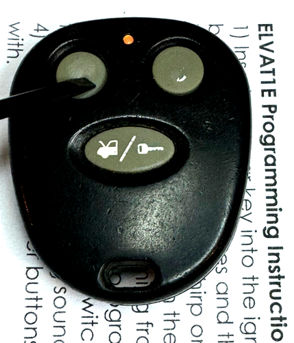 Pursuit Keyless Remote ELVAT1E Key Fob PRO-OE3B3 car starter Yellow LED ...