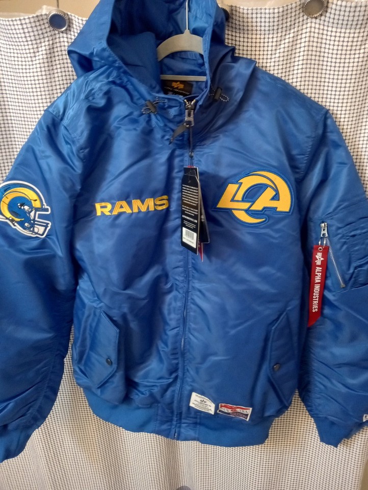 Los Angeles Rams Alpha Industries Jacket | eBay