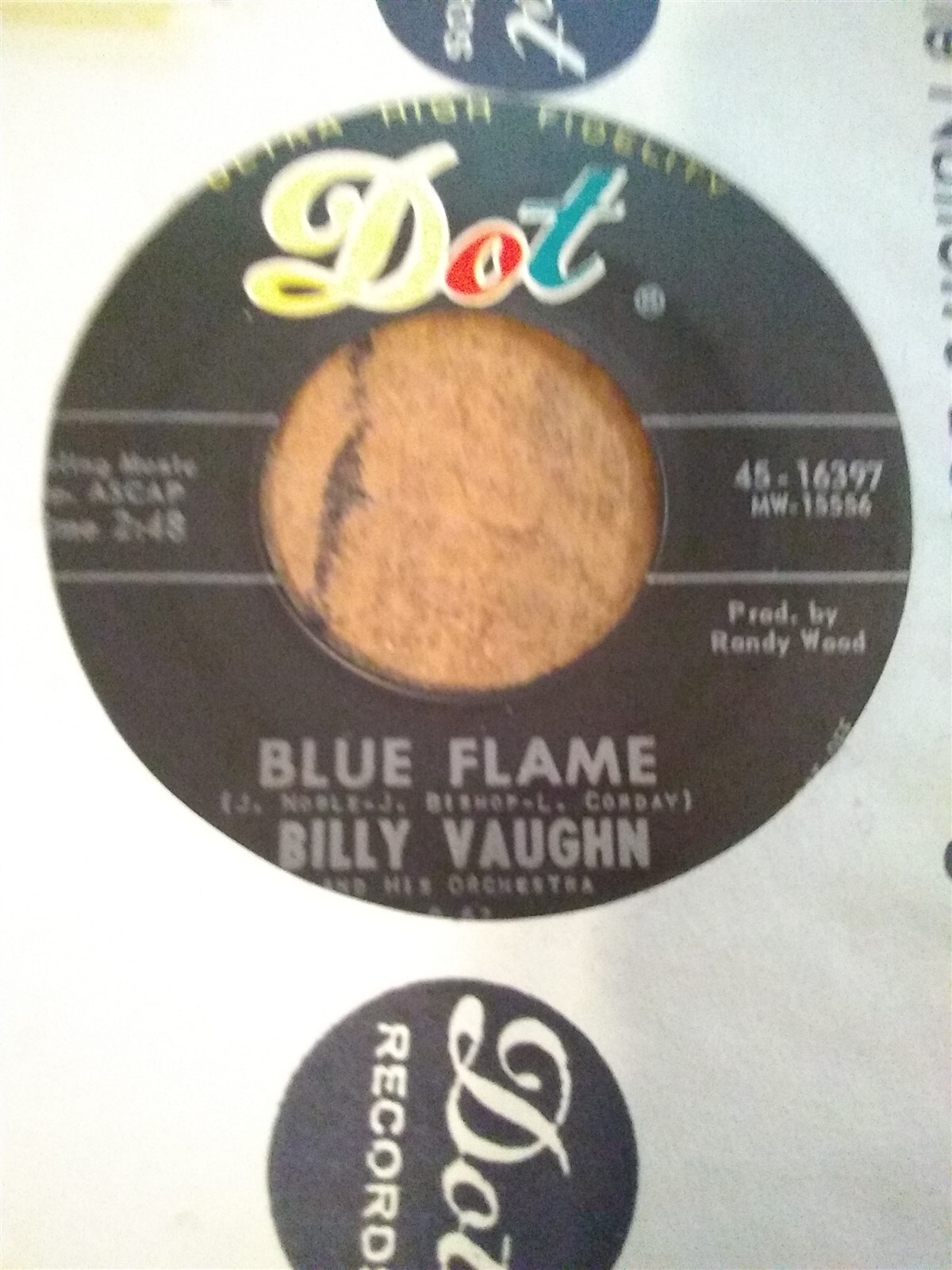 Billy Vaughn, Blue Flame ~ 1962 Dot 45 +sleeve | eBay