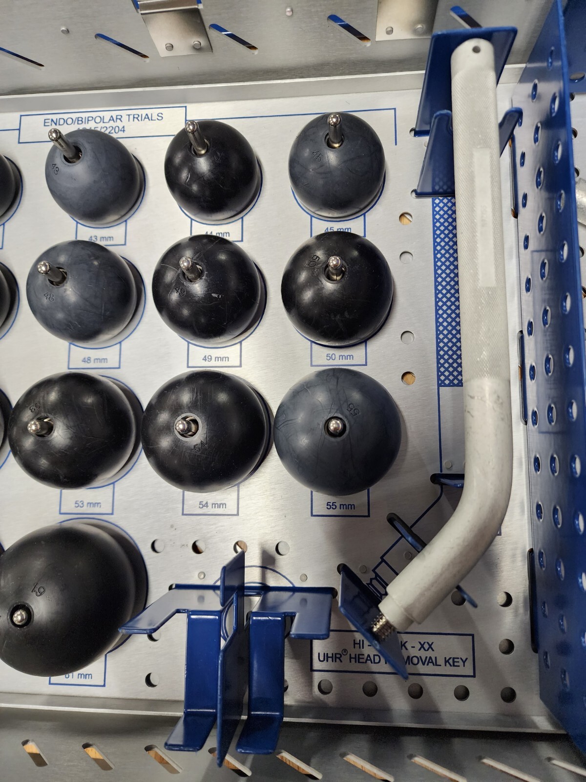 Osteonics 20pc Trials set W/Autoclave Tray | eBay