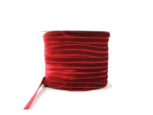 9mm Velvet Elastic Ribbon Flat Stretch Velvet Elasticated x 1 Meter (23 ...