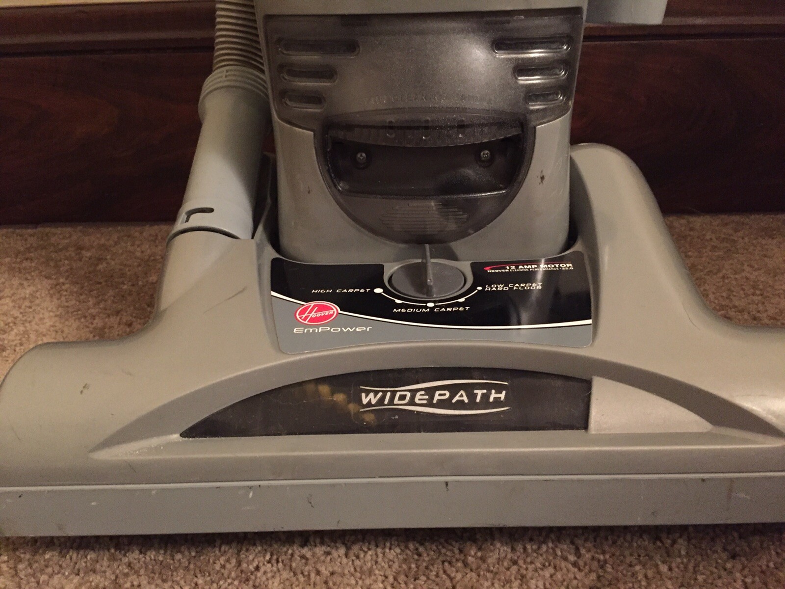 Hoover Turbo Empower 4600 HEPA Upright Vacuum Widepath Bagless ...