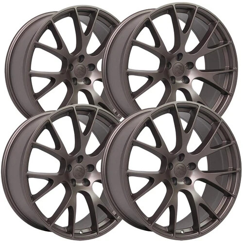 (Set of 4) OE Wheels DG15 20x9 5x115 +18mm Bronze Wheels Rims 20" Inch ...