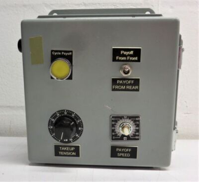 HOFFMAN A808CH CYCLE; PAYOFF DIRECTION; TENSION AND SPEED CONTROL BOX ...