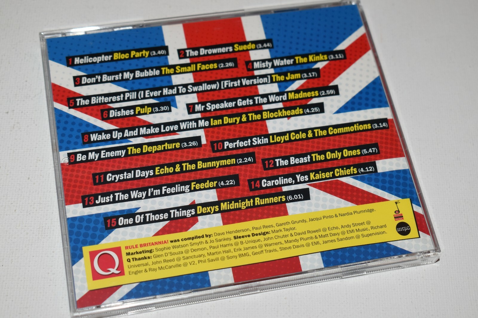 Q Presents: Rule Britannia!, 15 tracks various artists - Q Magazine CD ...