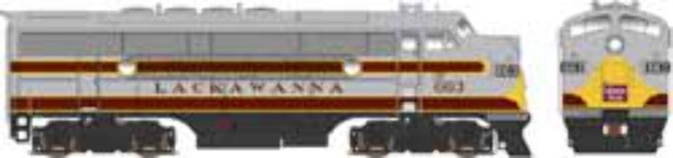 Bowser 24636 HO Scale EMD F3A Diesel Lackawanna DL&W 664 DCC & Sound ...