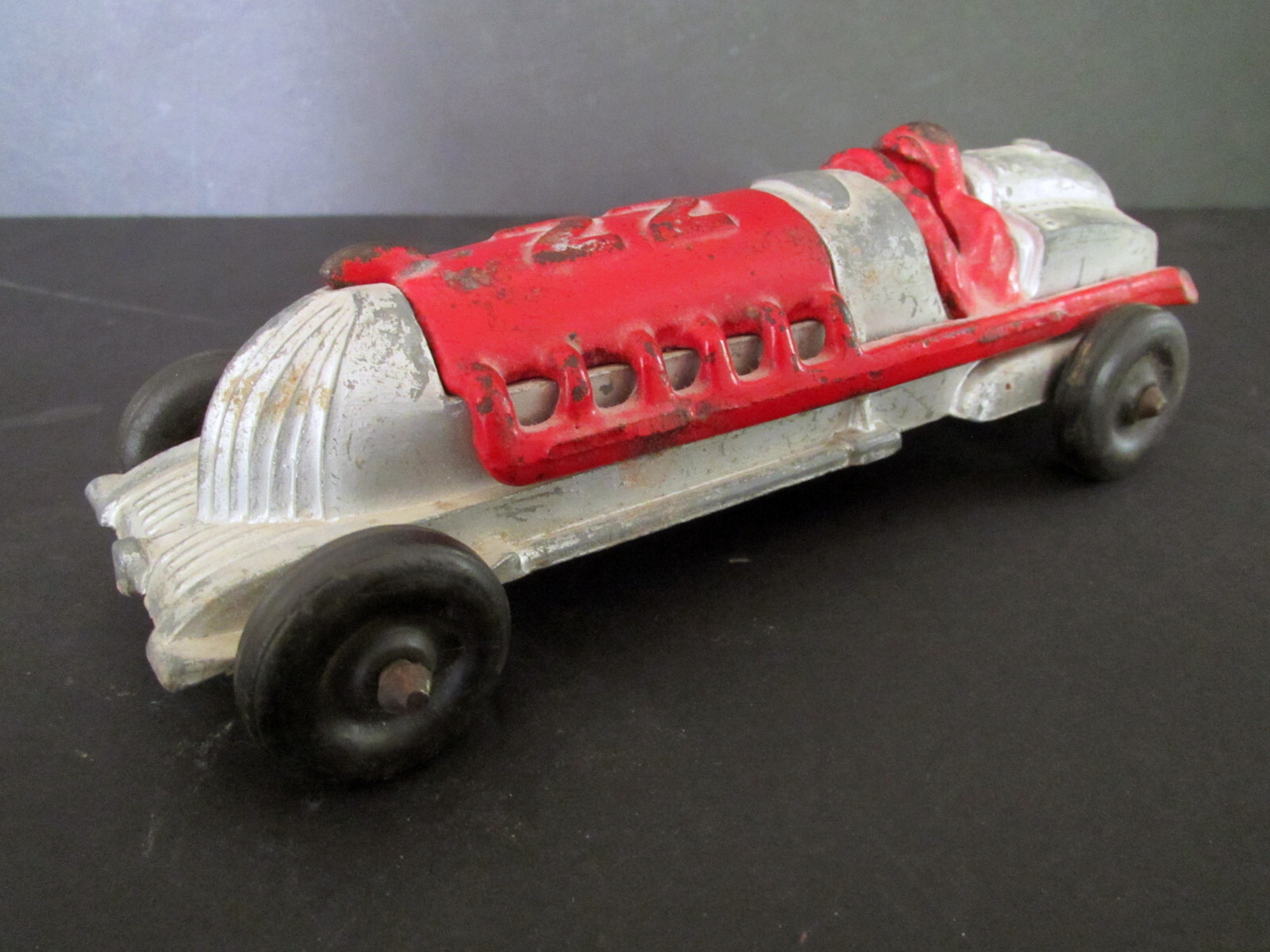 Vintage 1930’s HUBLEY RACE CAR #22 Red & Silver 2330 MADE USA | eBay