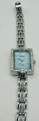 KIMIO Watch Ladies Quartz Works! Light Blue Shiny Face New Battery | eBay