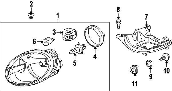 VOLKSWAGEN N10733202 GENUINE OEM RUN LAMP BULB | eBay