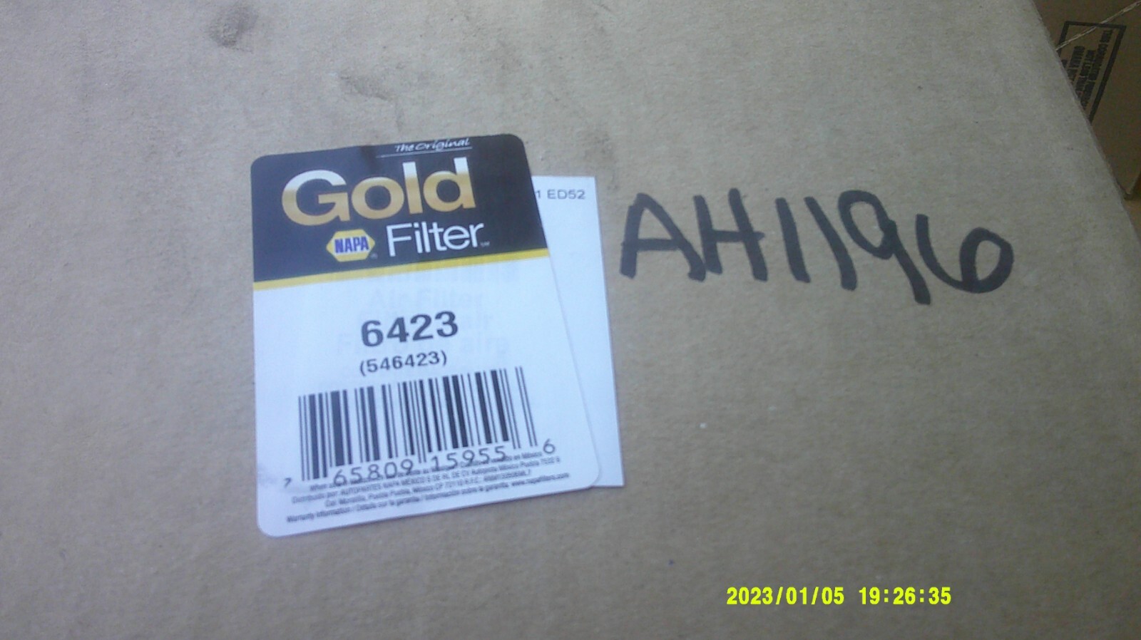 FLEETGUARD AH1196 - Air filter cross reference