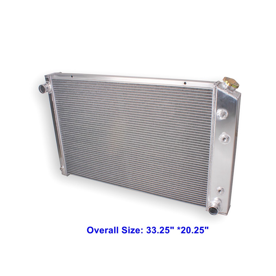 4 Row Aluminum Radiator For 1973-86 Chevy C/K Pickup Truck C10 C20 C30 ...