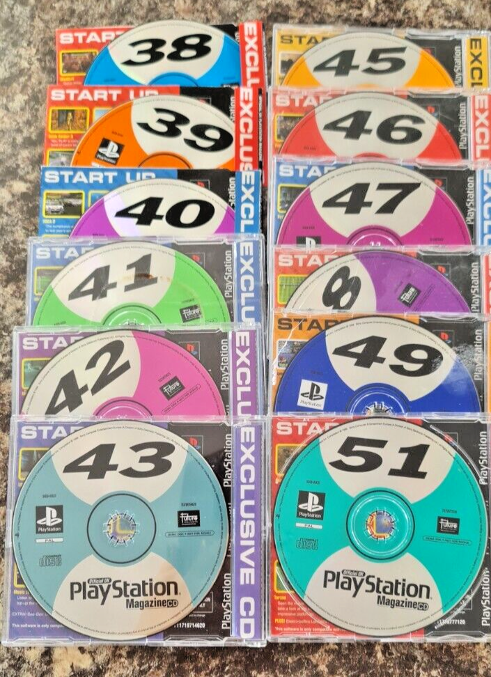 Official UK PlayStation Magazine Disc x 12 (+all inserts) (us seller ...