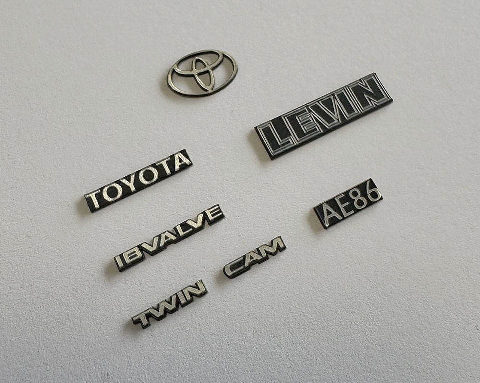 RC 1/10 Scale Toyota AE86 Corolla Levin Emblem Badge Car Drift Body | eBay
