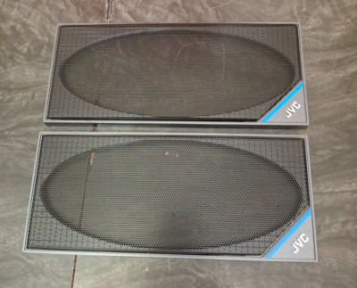 JVC Car Speaker Grills Covers Replacement Parts Genuine Pair OEM Gray ...