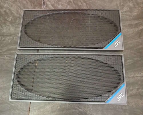 JVC Car Speaker Grills Covers Replacement Parts Genuine Pair OEM Gray ...